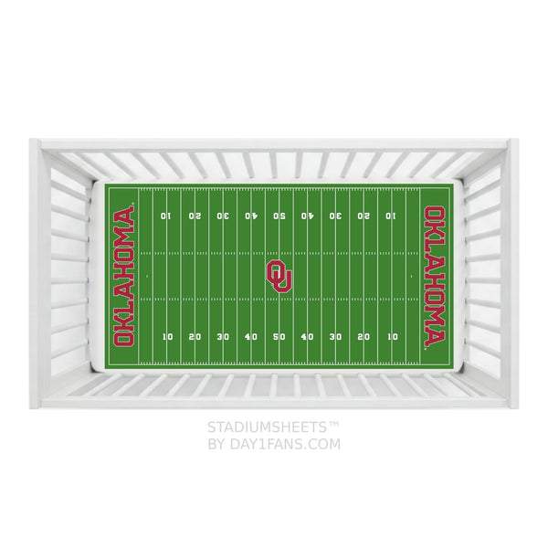 Oklahoma Sooners StadiumSheets™ Crib Sheets – Day1Fans.com